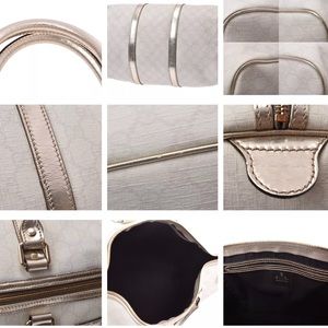 Gucci | Bags | Authentic Gucci Pvc Bag Silver | Poshmark